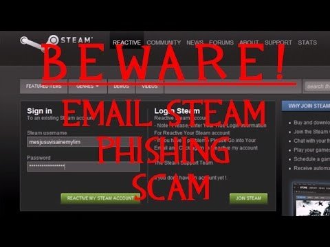 Beware - The perfect email Steam phishing Scam • Tarantulo.lt